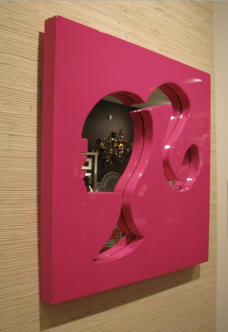 Pink Thing Of The Day: Barbie Silhouette Wall Mirror By Jonathan Adler ...