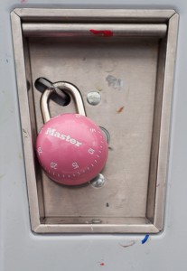 Pink Thing of The Day: Pink Combination Lock | The Worley Gig