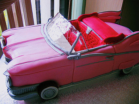 Pink Thing of the Day: Pink Cadillac Cake | The Worley Gig