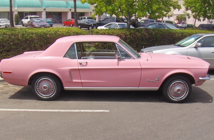 Pink Mustang Car