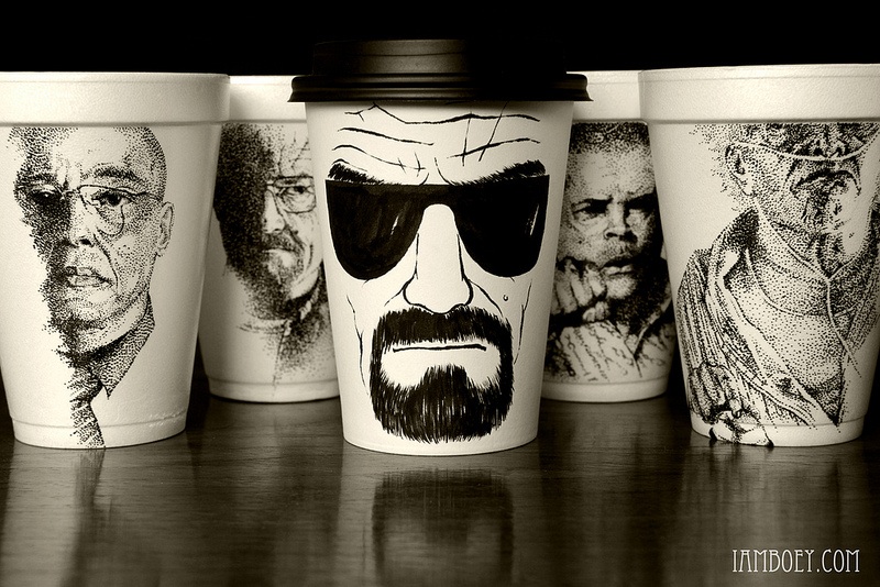 Breaking Bad Coffee Cup Art By Cheeming Boey | The Worley Gig