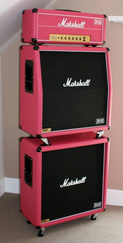 Pink Thing of The Day: Pink Marshall Amp Stack | The Worley Gig