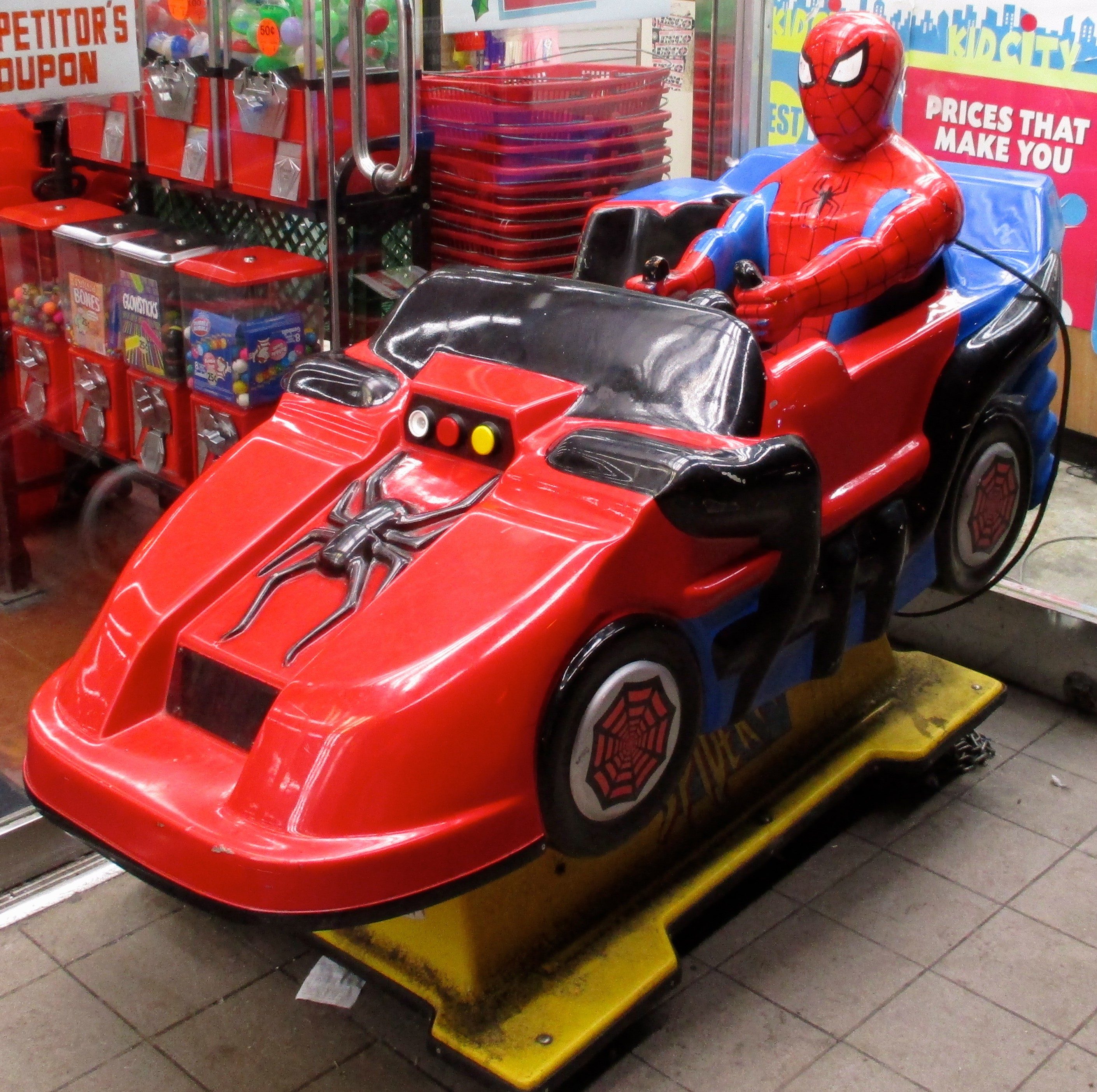 Spiderman Kiddie Ride | The Worley Gig
