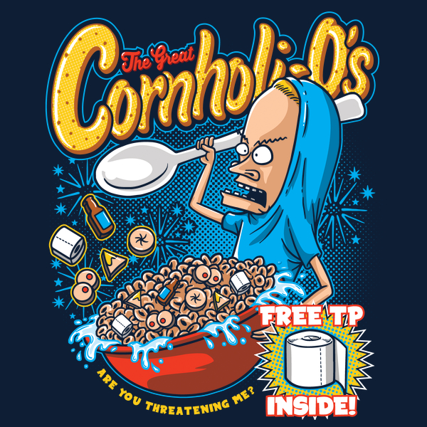 Beavis And Butthead Homage The Great Cornholi Os Breakfast Cereal T