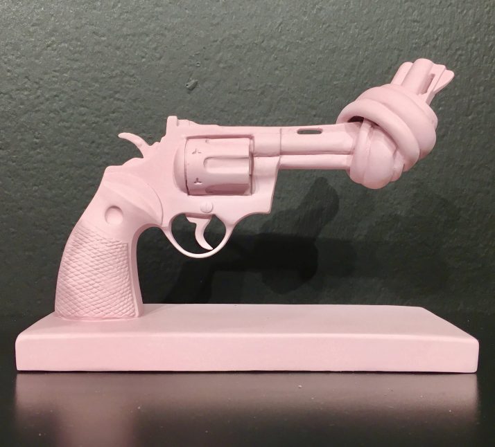Pink Thing Of The Day: Shell Pink Knotted Gun For The Non-Violence ...