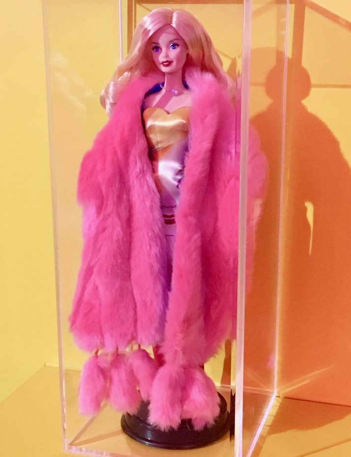 Pink Thing of The Day: Andy Warhol Barbie with Pink Fur Stole ...