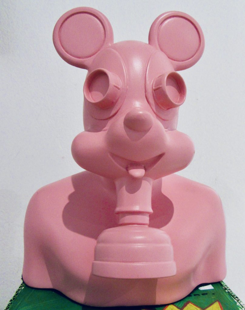 Pink Thing of The Day: Mickey Mouse Gas Mask Sculpture | The Worley Gig