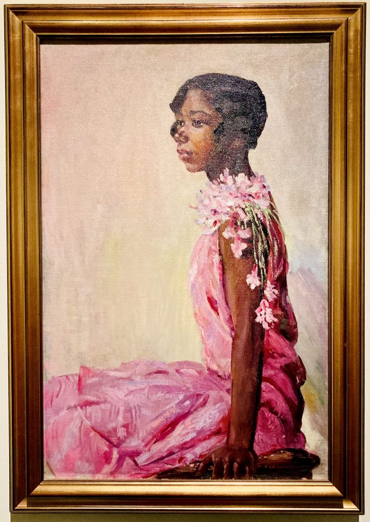 Pink Thing of The Day: Girl in Pink Dress By Laura Wheeler Waring ...