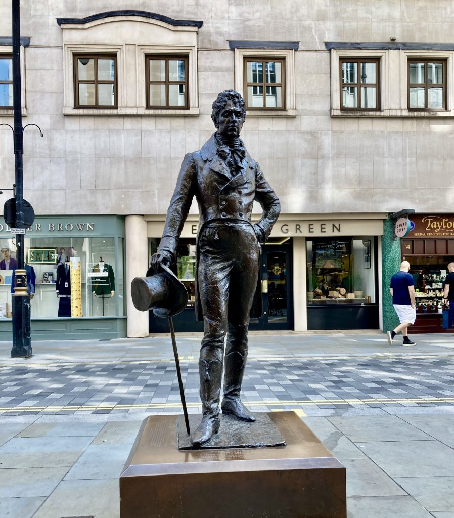 Statue of Beau Brummell, London | WorleyGig.com