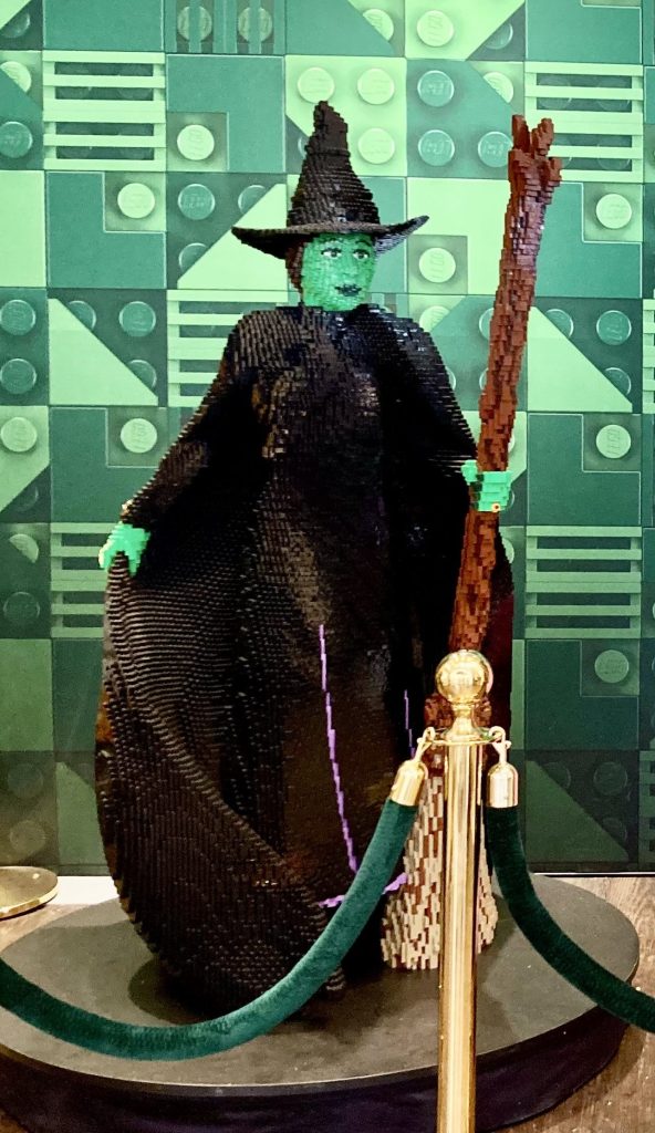 Life-Size LEGO Sculpture of Elphaba From Wicked | WorleyGig.com
