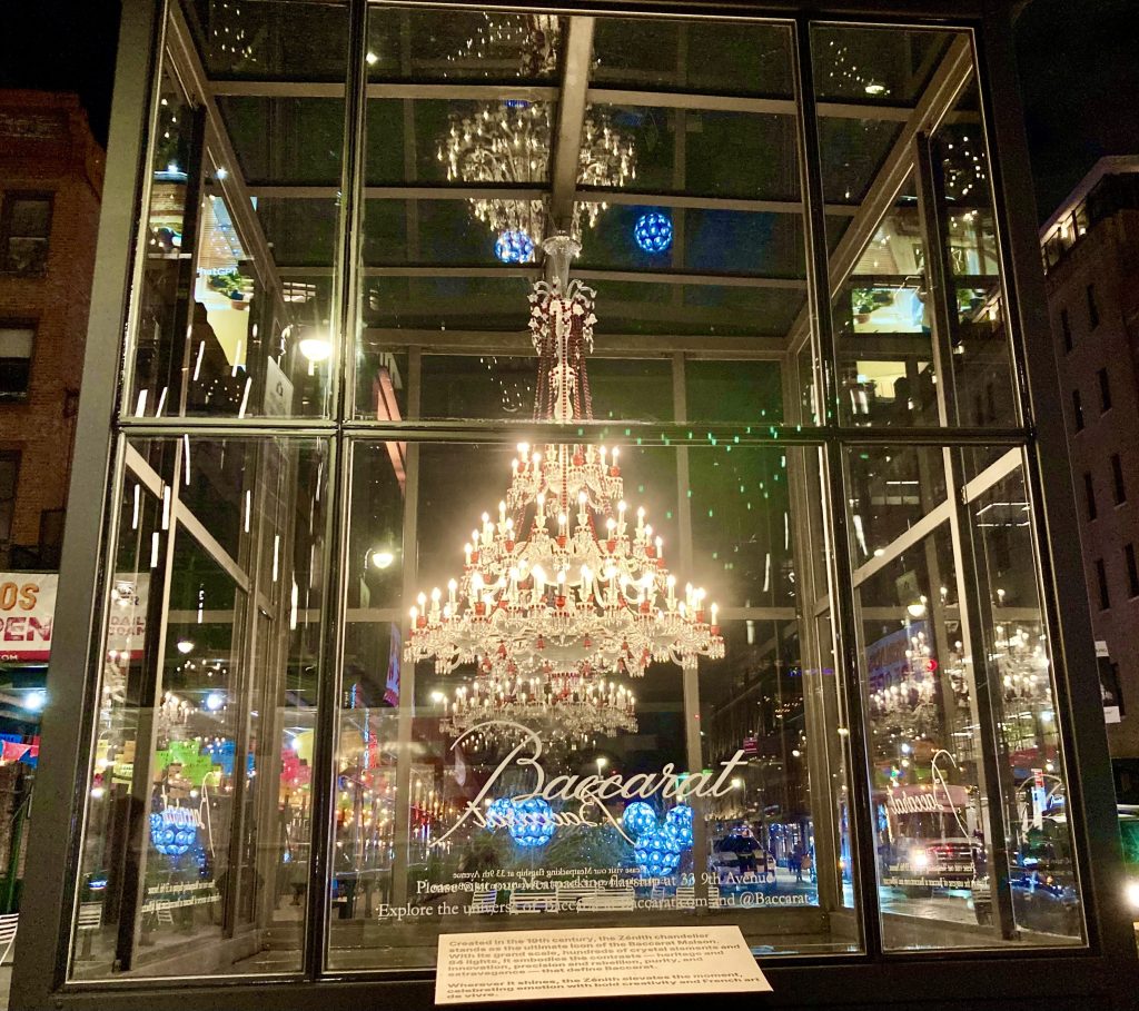 Eye On Design: Baccarat’s Zénith Chandelier Lights Up the Meatpacking ...